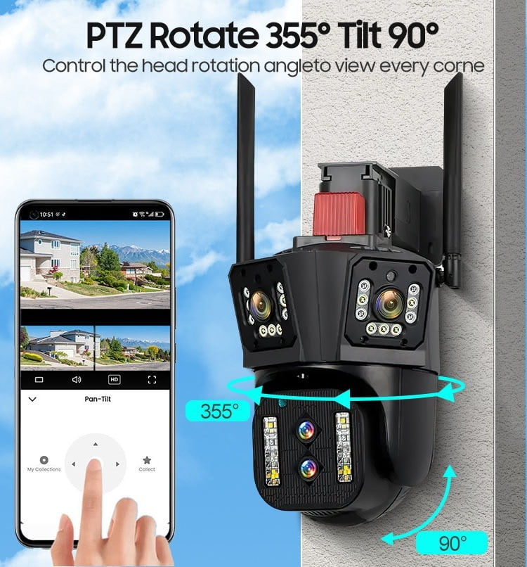 16MP 8K Quadruple Lens Camera